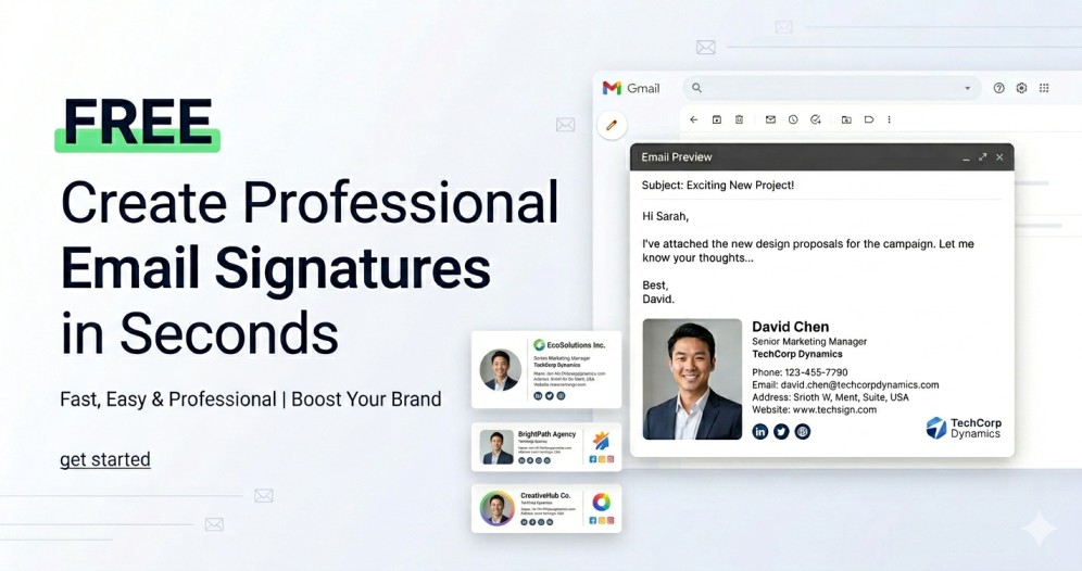 Free Email Signature Generator | Create Professional Signatures Instantly
